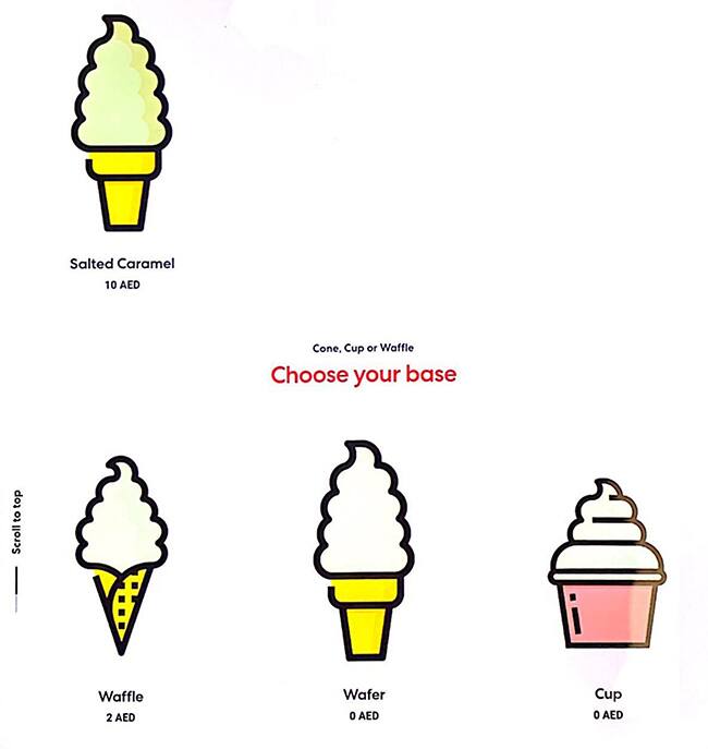 Menu of Ripple Ice Cream, Mussafah Shabiya, Abu Dhabi