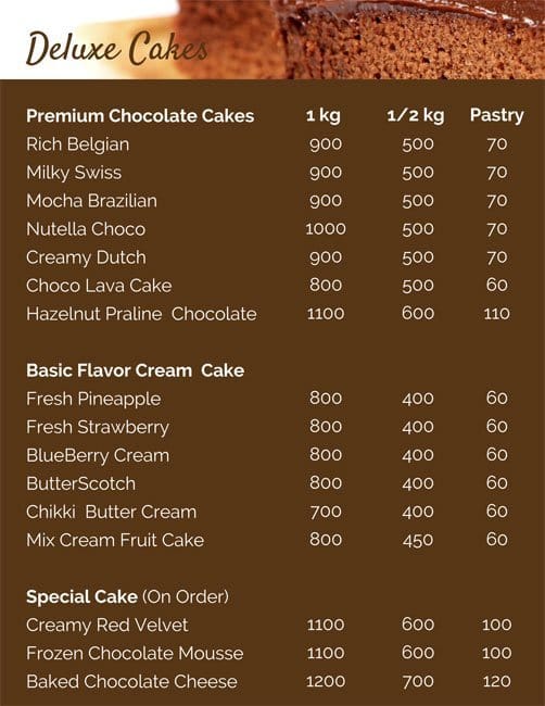 Menu at Bombay Bakery Wala, Mumbai, Shop 3