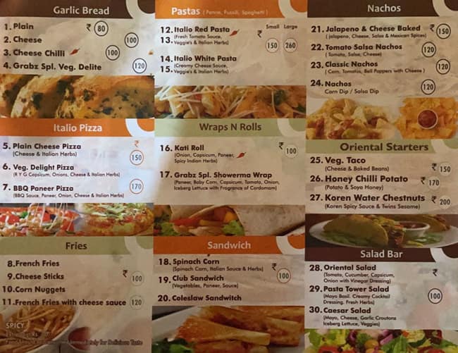 Menu of Meet N Pari Foods, Charminar, Hyderabad