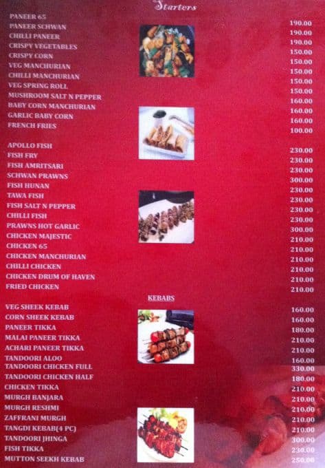 Menu At Lavazza Hyderabad Benze Club