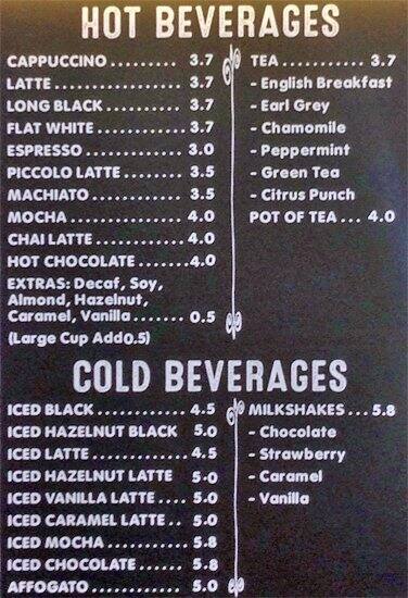 Menu at Scissors and Tongs(No Booking- Walk in Only) restaurant, Rhodes