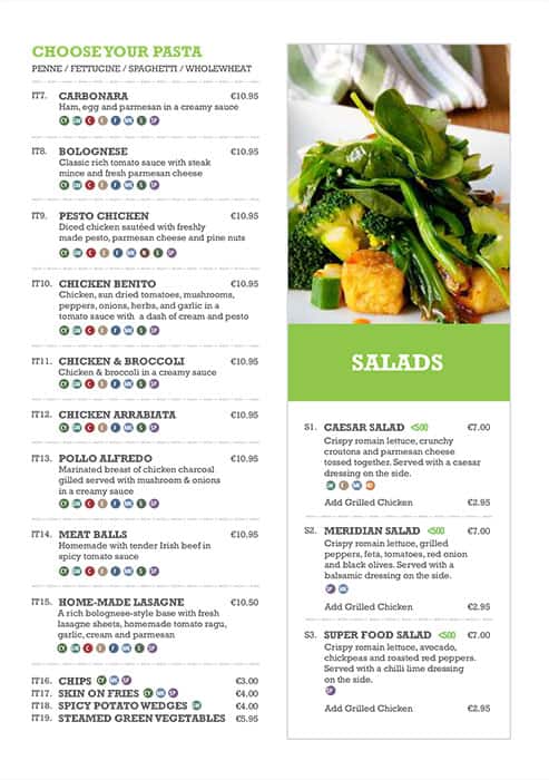 Menu at Lets Eat In Sandyford fast food, Dublin, Unit 61B