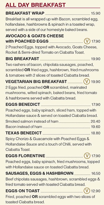 Menu at Miss Maud Pastry Shop 97 Murray St restaurant, Perth