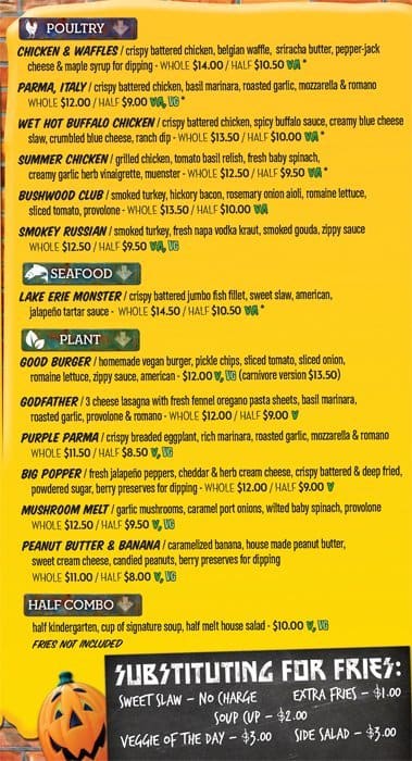 Menu at Melt Bar and Grilled, Akron