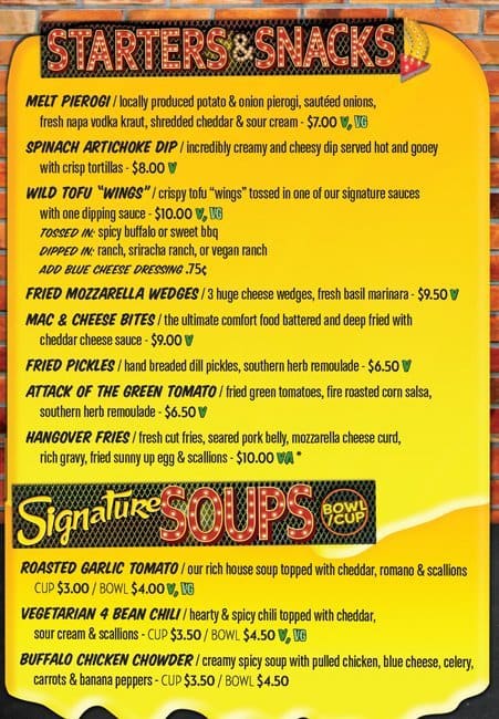 Menu at Melt Bar and Grilled, Akron