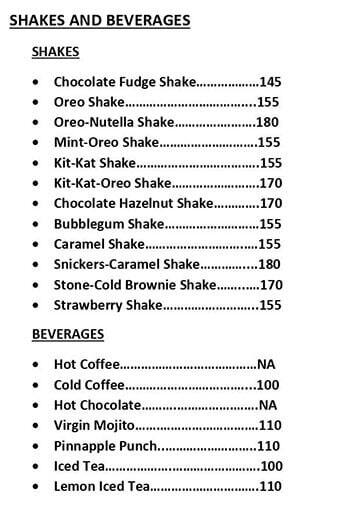 Menu of High On Kebabs, Sector 31, Gurgaon