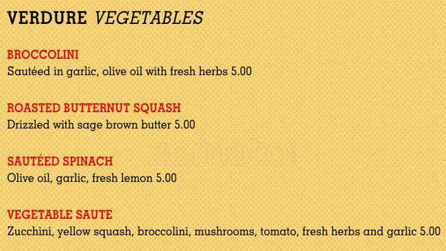Menu at Pastini restaurant, Tigard, SW Bridgeport Rd B-105
