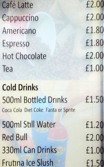 Carta del restaurante Waterloo Grill, Londres