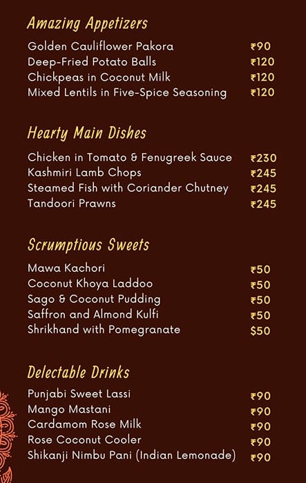 Menu at Dr. Pizza, Indore