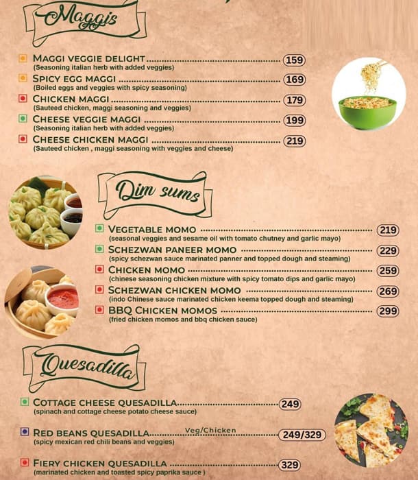 Menu at The Tree Stories Café and Restaurant, Hyderabad