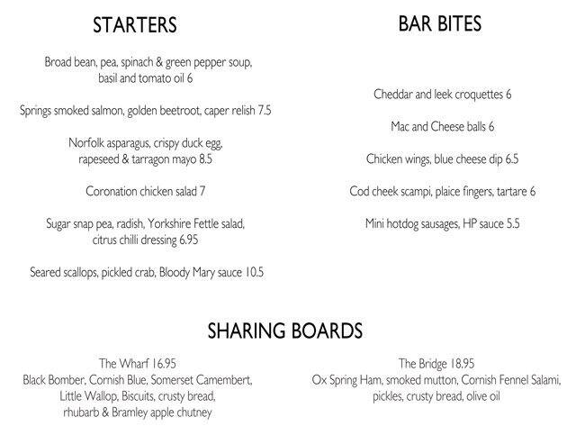 Menu at Chelsea Ram pub & bar, London, Chelsea 32 Burnaby Street