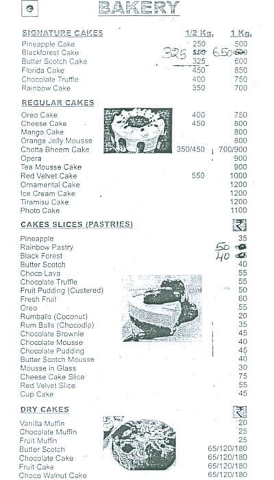The Cake Cafe Menu, Menu for The Cake Cafe, Rohini, New Delhi - Zomato