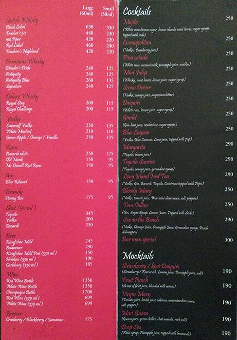 Silver Lining Menu, Menu for Silver Lining, Lonavala, Pune - Zomato