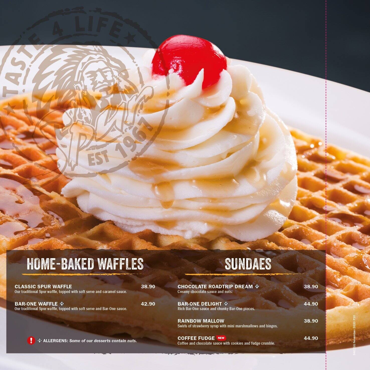 Carta del restaurante Spur Grill & Go Breede Valley North, Worcester, 1 ...