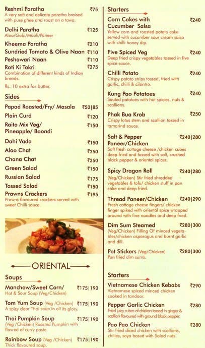 Moksha Menu, Menu for Moksha, Chembur, Mumbai - Zomato