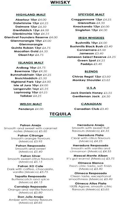 Menu at Metropolitan West Didsbury pub & bar, Manchester, 2 Lapwing Ln