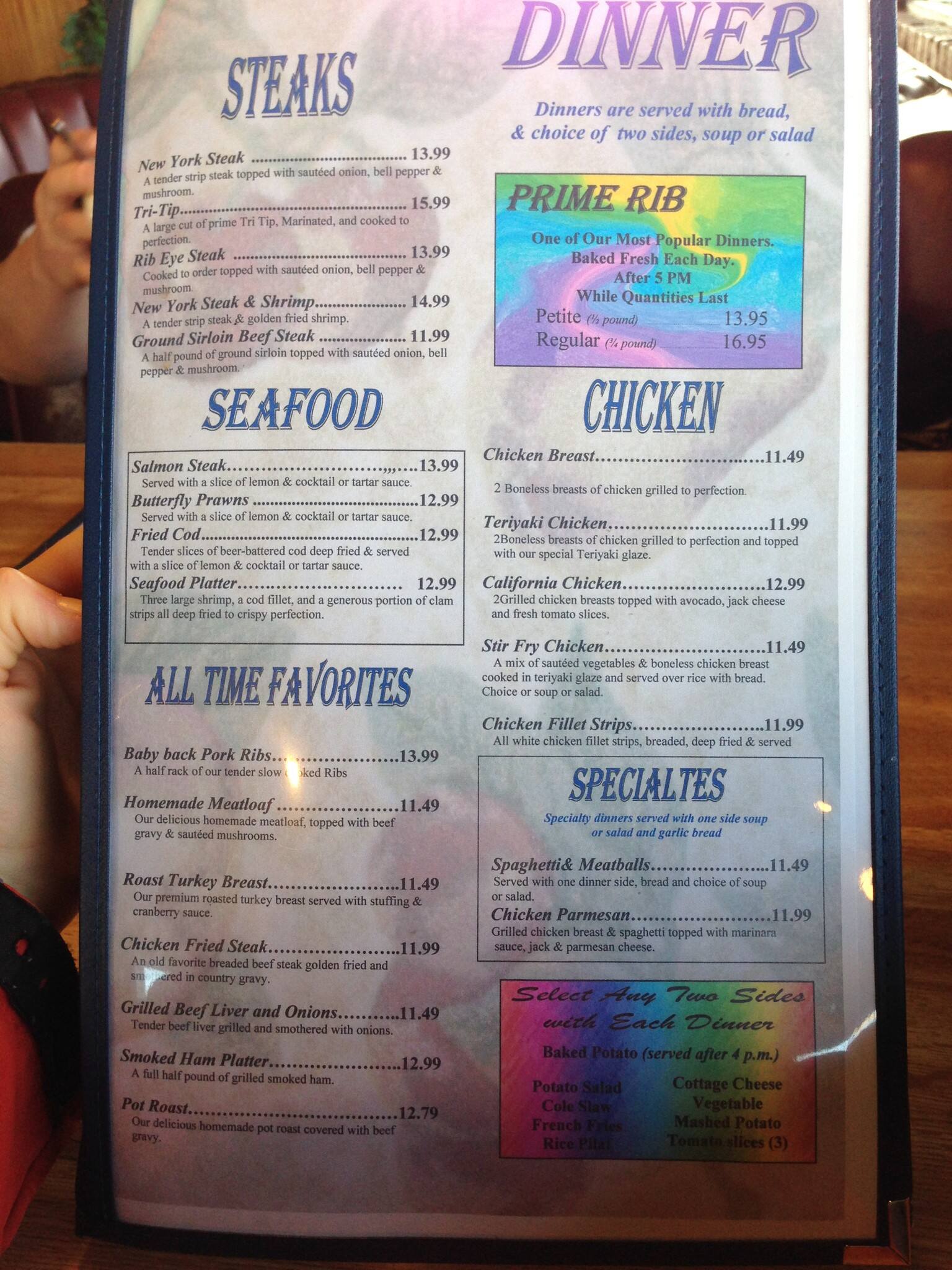 Menu at The Village Pantry Family Restaurant, Arcata, Valley W Blvd