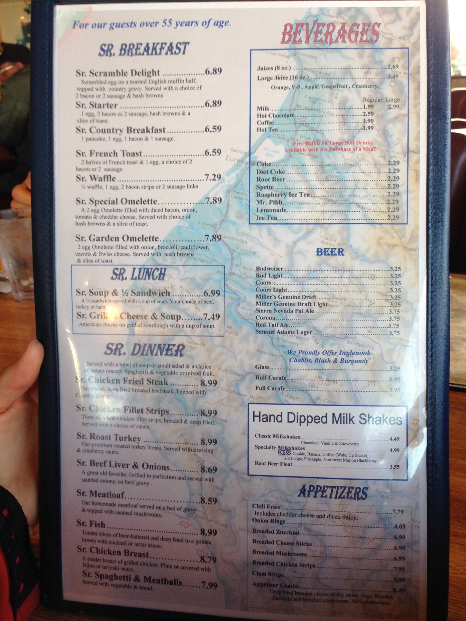 Menu at The Village Pantry Family Restaurant, Arcata, Valley W Blvd