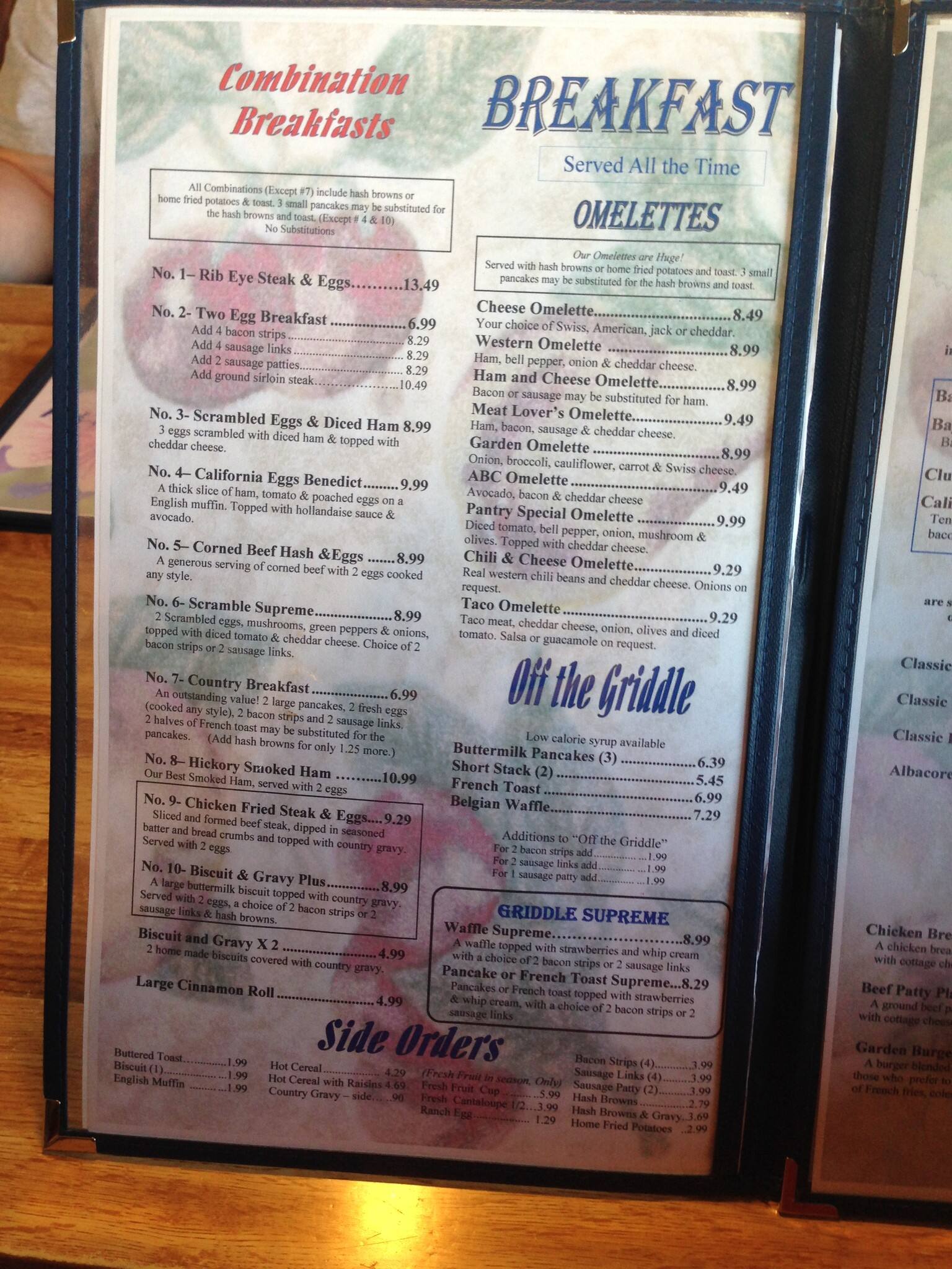 Menu at The Village Pantry Family Restaurant, Arcata, Valley W Blvd