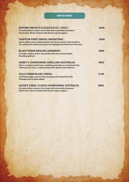 Menu at 18th Century Rooftop Restro And Bar, Mumbai