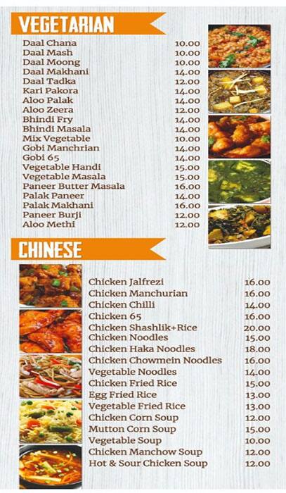 Menu at Food Studio Restaurant, Dubai