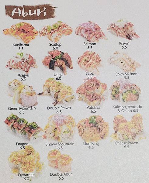 Menu at Wara Sushi restaurant, Newstead, Shop 3004/6