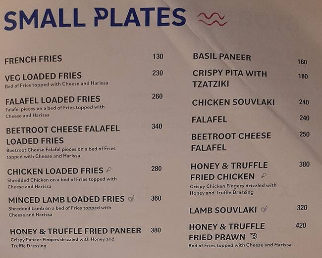 Menu of Myko, Andheri Lokhandwala, Andheri West, Mumbai