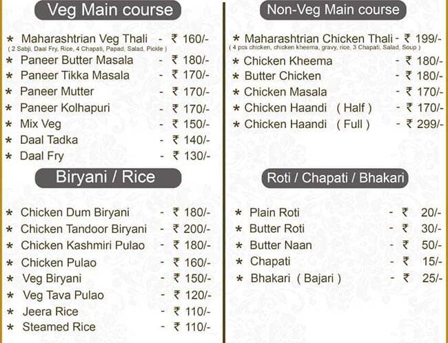 Menu of Royal Kitchen, Pune-Solapur Road, Pune