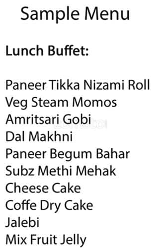 Subz Menu, Menu for Subz, Jayanagar, Bangalore - Zomato