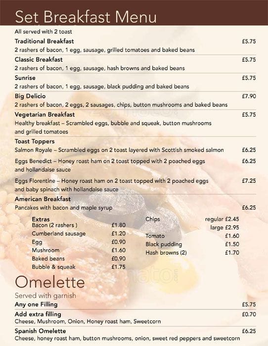Menu at Delicio restaurant, Bexleyheath, 157 Broadway