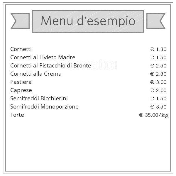 Menu da Massimo Pica self-service, Milano