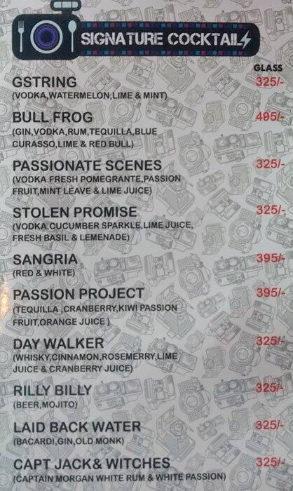 Menu at Cafe Foto club, Delhi, J2/6B