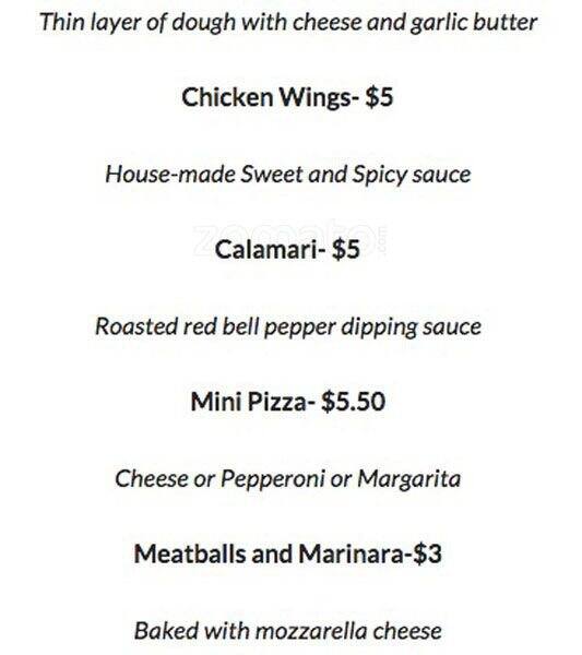 Menu at The Village Italian Restaurant, Novato