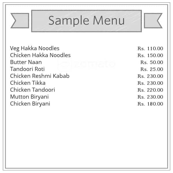 Menu of Dada Boudi Restora, Kalyani, Kolkata