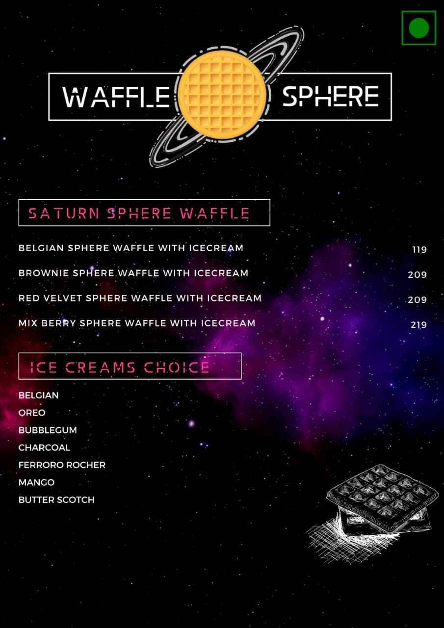 Menu at Waffle-O-Sphere, Mumbai