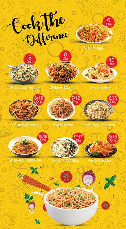 Menu of Tea Fort, Naif, Dubai