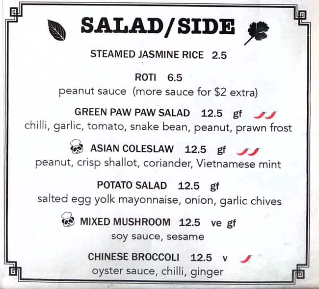 Menu at The Hall at Welcome to Brunswick restaurant, Brunswick