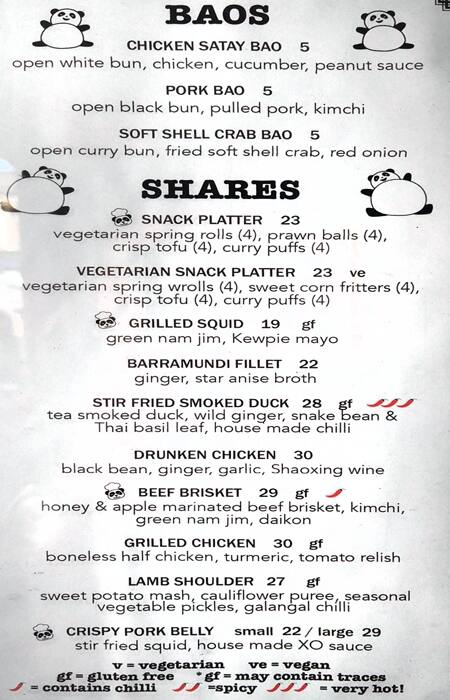 Menu at The Hall at Welcome to Brunswick restaurant, Brunswick