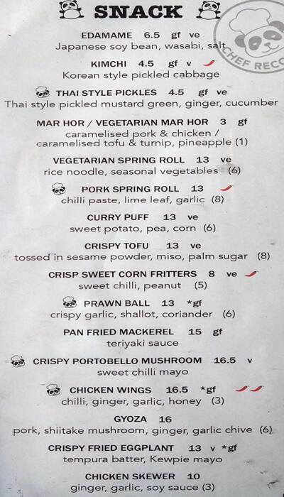 Menu at The Hall at Welcome to Brunswick restaurant, Brunswick