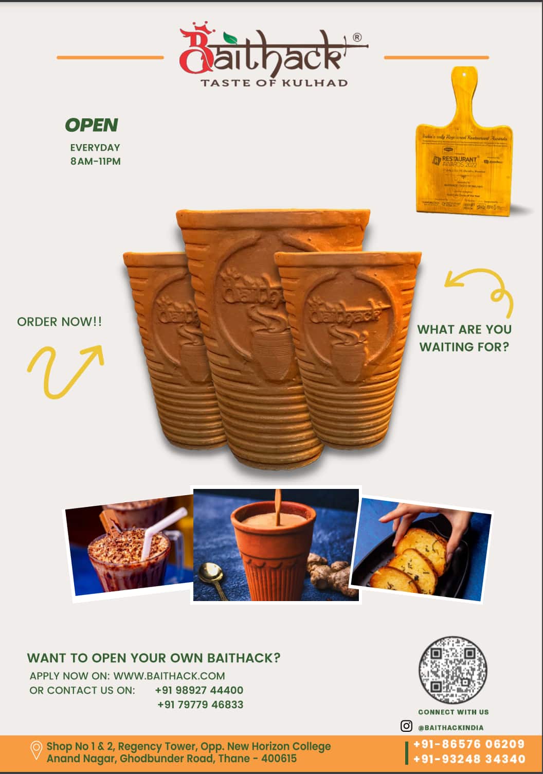 Menu of Baithack- Taste Of Kulhad, Malad West, Mumbai