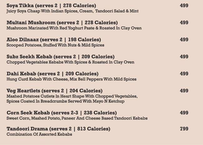 Menu at Terrace restro lounge, Ghaziabad, sector 4