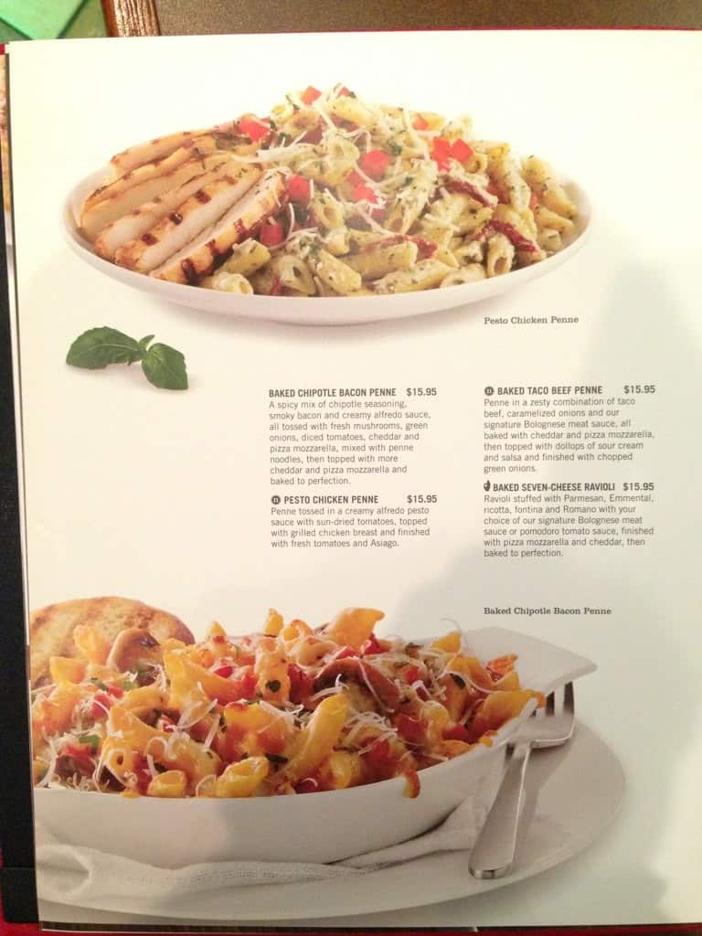 Menu at Boston Pizza pizzeria, Prince Albert