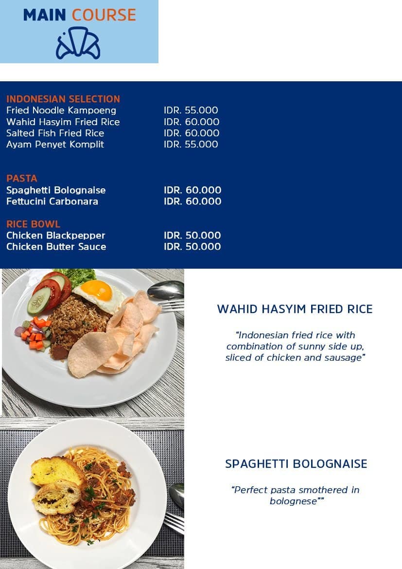 Menu at Great Room Restaurant, Central Jakarta