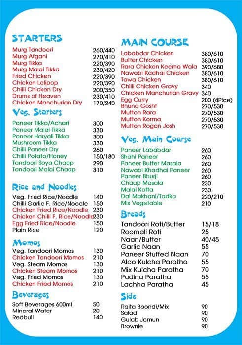 Punjabi Chaska Menu, Menu for Punjabi Chaska, Sector 48, Noida - Zomato