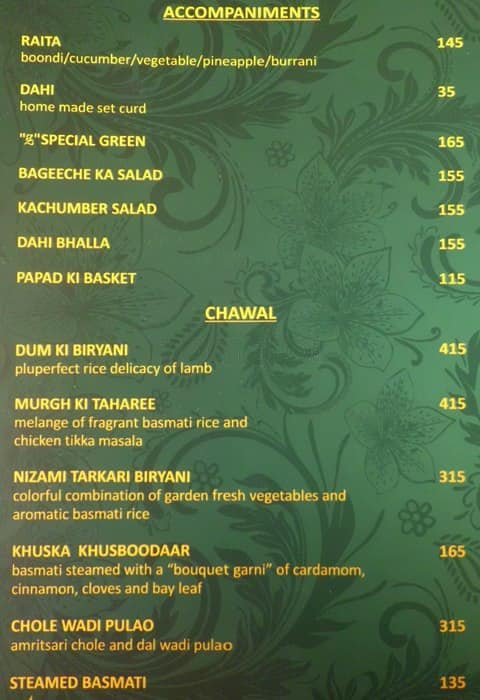 Menu at The Lounge - Connaught Place, New Delhi, Connaught Place