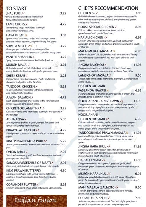 The Coriander Menu, Menu for The Coriander, Vauxhall, London - Zomato UK