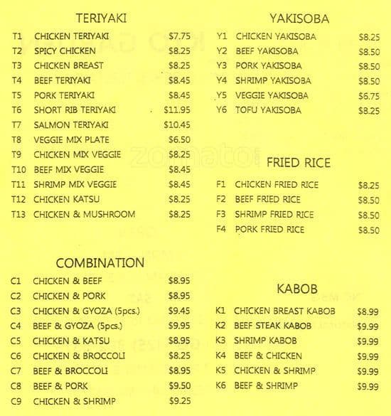 Toshi's Teriyaki Menu, Menu for Toshi's Teriyaki, Issaquah, Issaquah ...