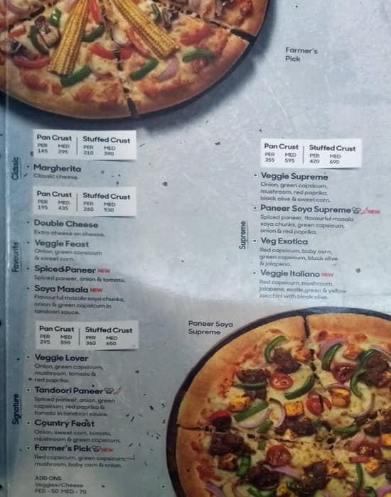Menu at Pizza Hut, Meerut, Ground Floor