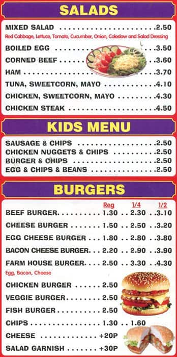 Menu at Deli-Licious Café cafe, London, 136 High Rd