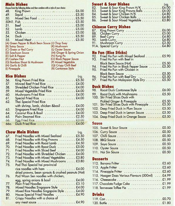 Menu at UK Expert Pizza & Grill pizzeria, London